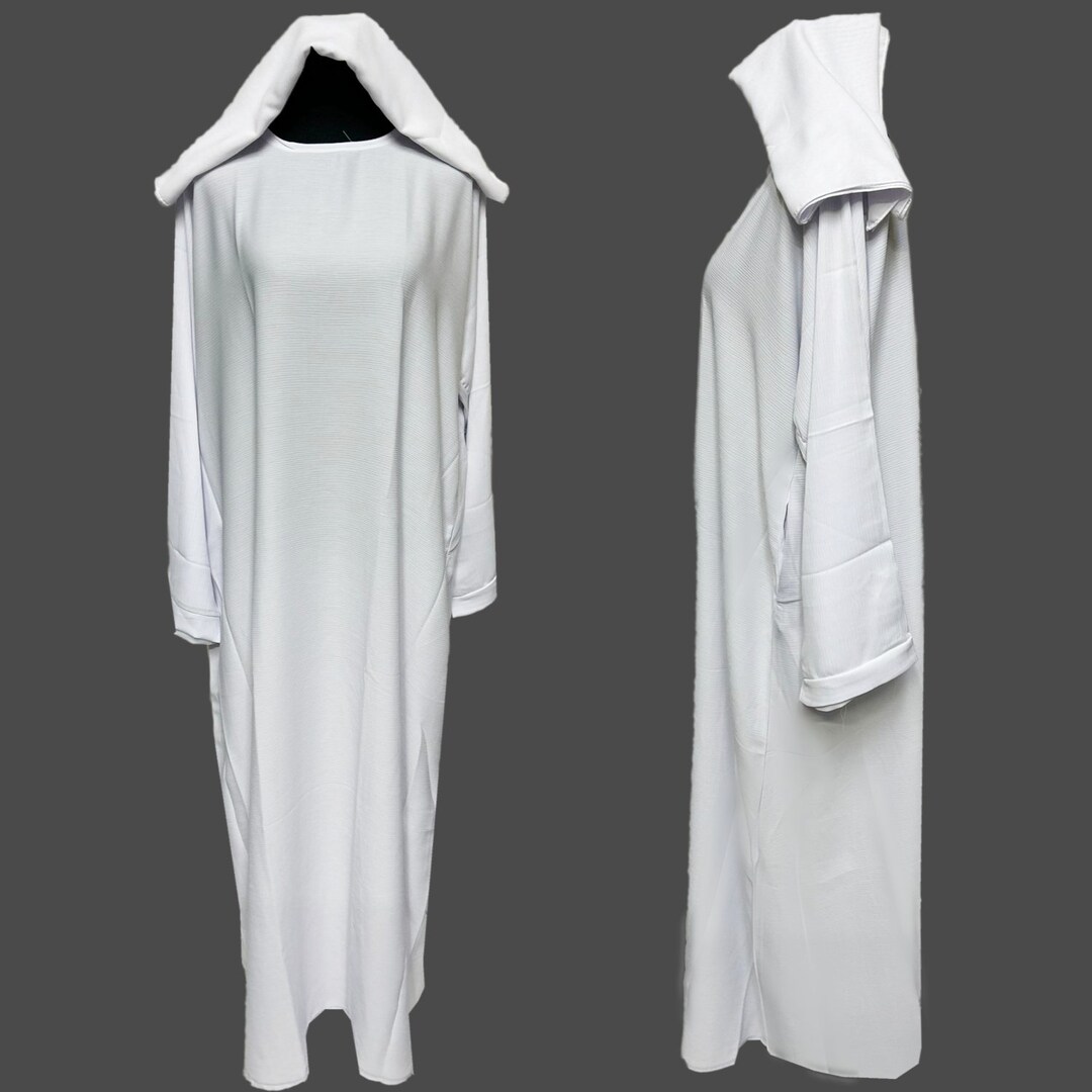 Simple Full White Abaya Jalabiya Arab Long Dress - Etsy