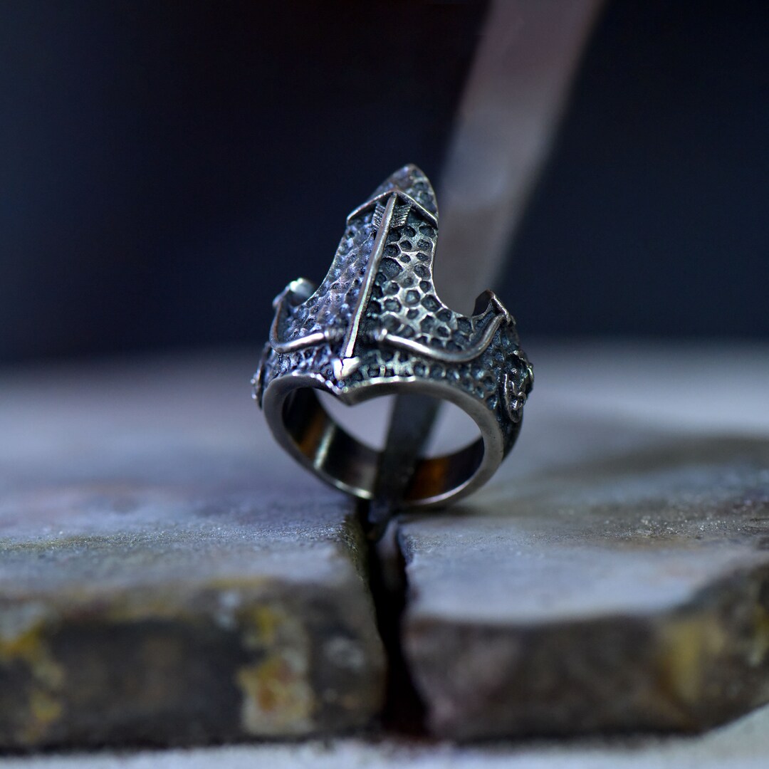 Zihgir - Thumb Ring Handmade Silver, Silver Ring for Archer, Bow ...