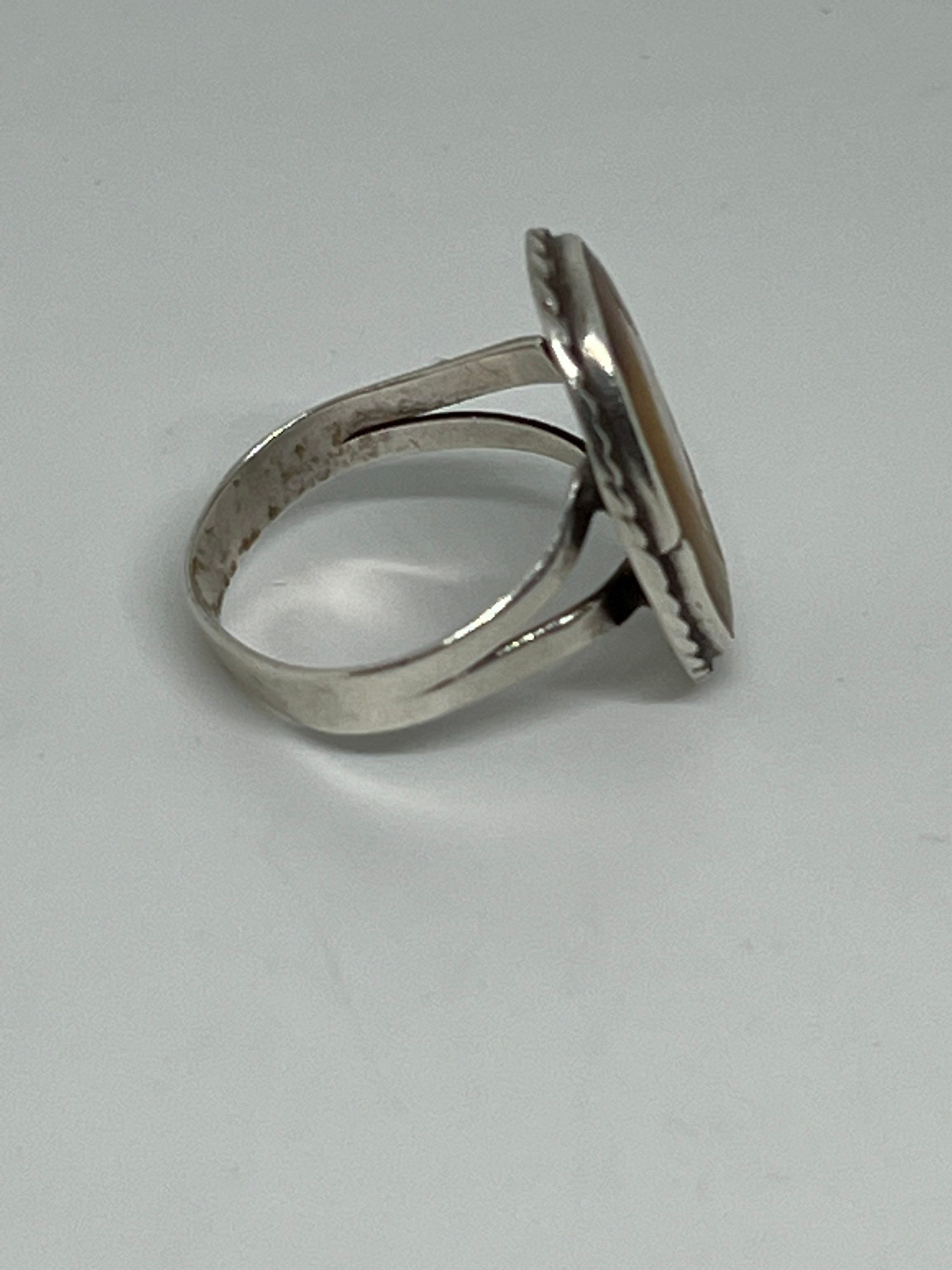 Unusual Vintage Large Statement Mexican Silver Mop Abalone - Etsy