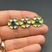 Antique Czech Max Neiger Enamel Paste Flower Brooch Art Deco Rhinestone ...