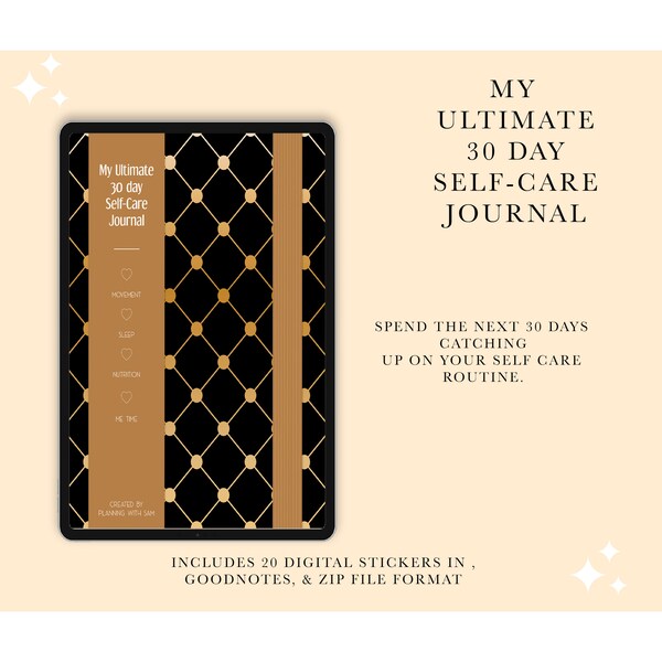 30 Day Self-care Digital Journal 30-day Journal Self-care Journal ...