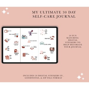 30 Day Self-care Digital Journal 30-day Journal Self-care Journal ...
