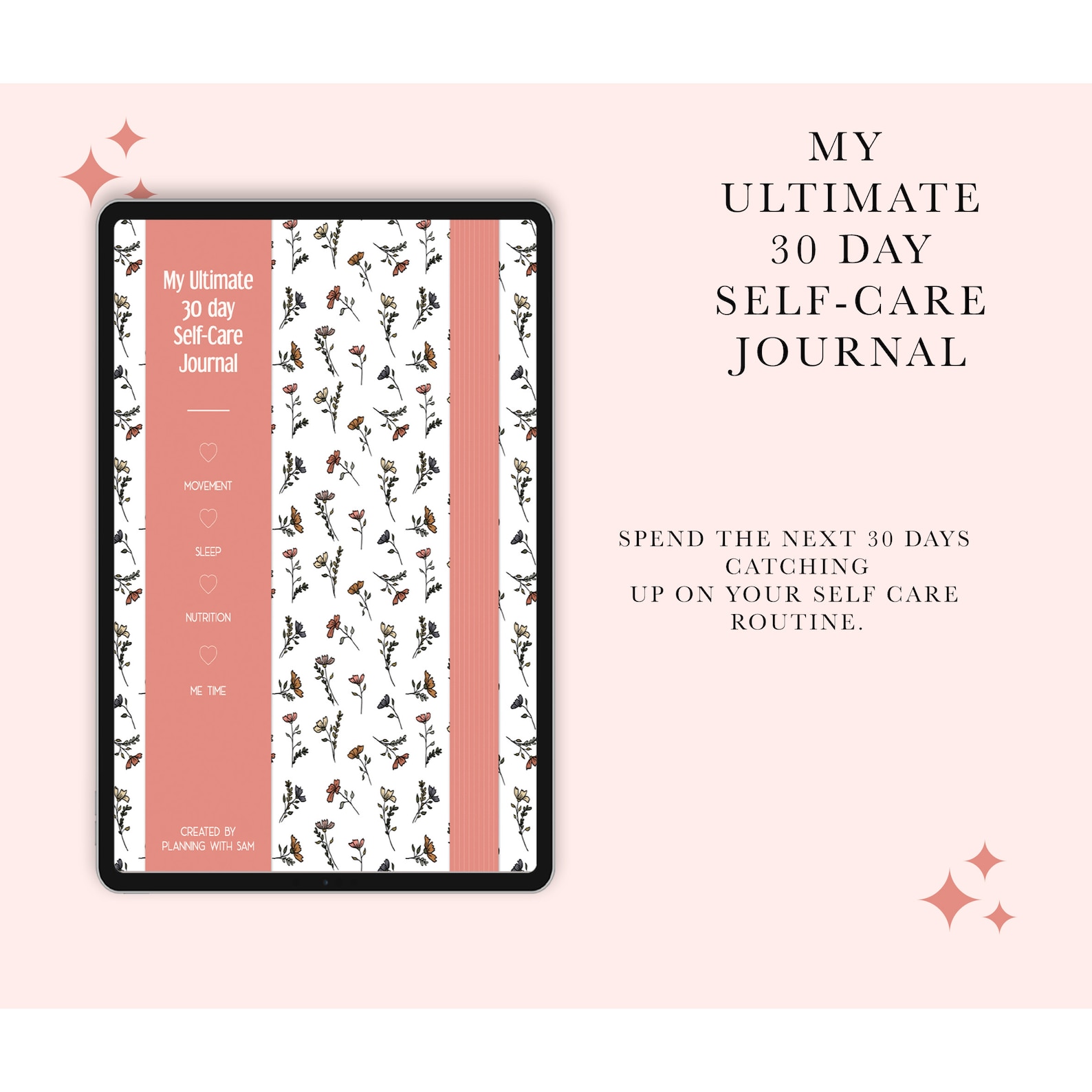 30 Day Self-care Digital Journal | 30-day Journal | Self-care Journal ...