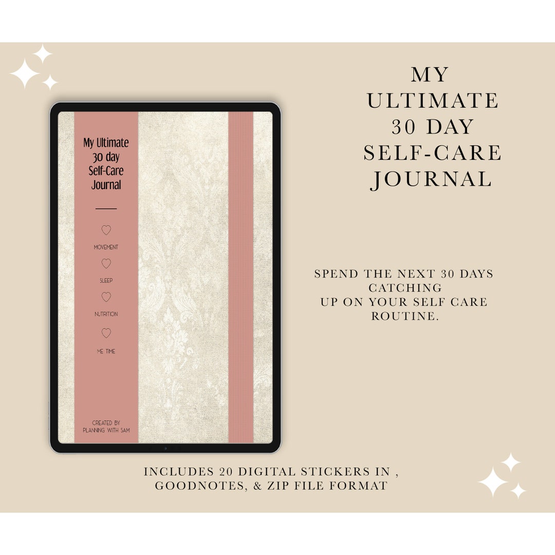 30 Day Self-care Digital Journal | 30-day Journal | Self-care Journal ...