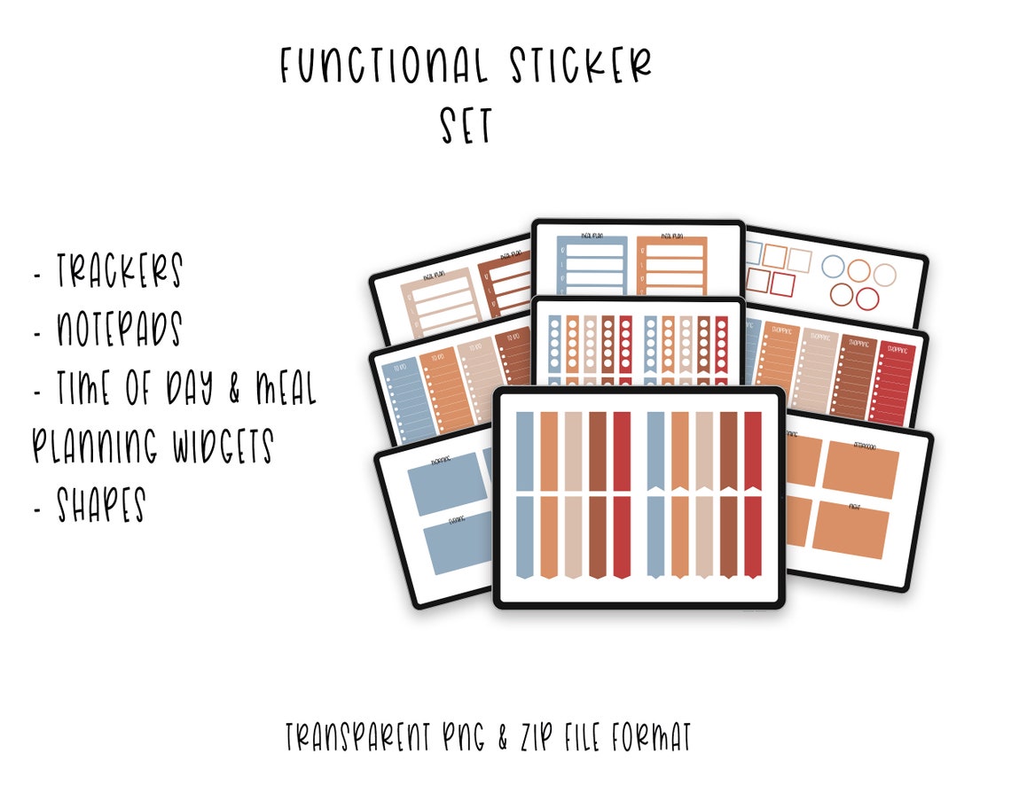 Boho Fall Digital Planner Stickers | Customizable and Fun | Instant ...