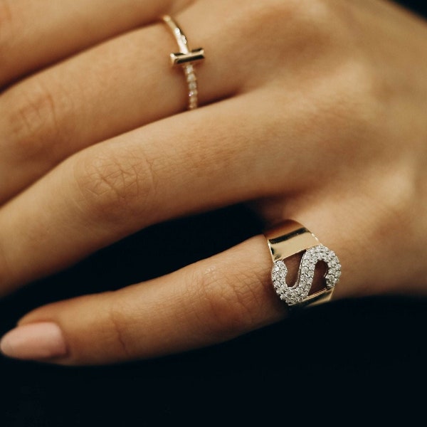 Diamond Initial - Etsy