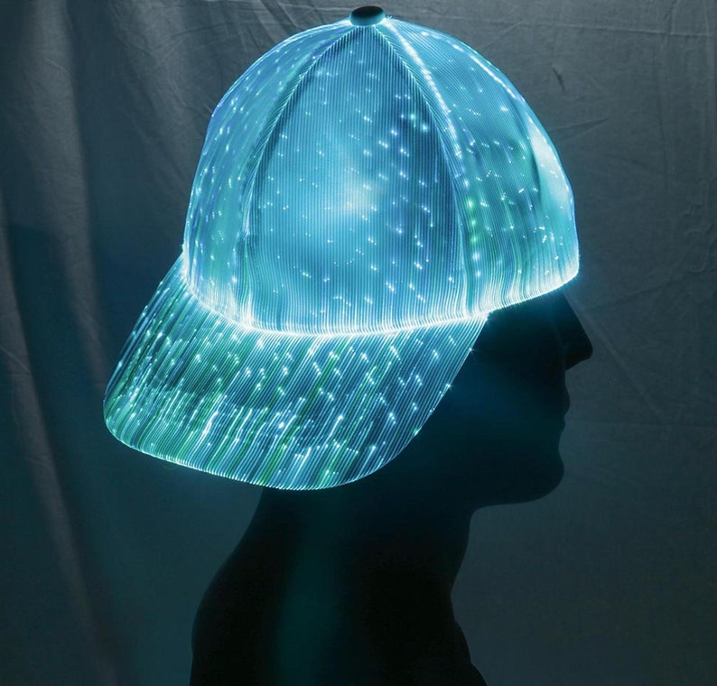 LED Light up Hat 7 Colors Fiber Optic Luminous Glow Baseball | Etsy