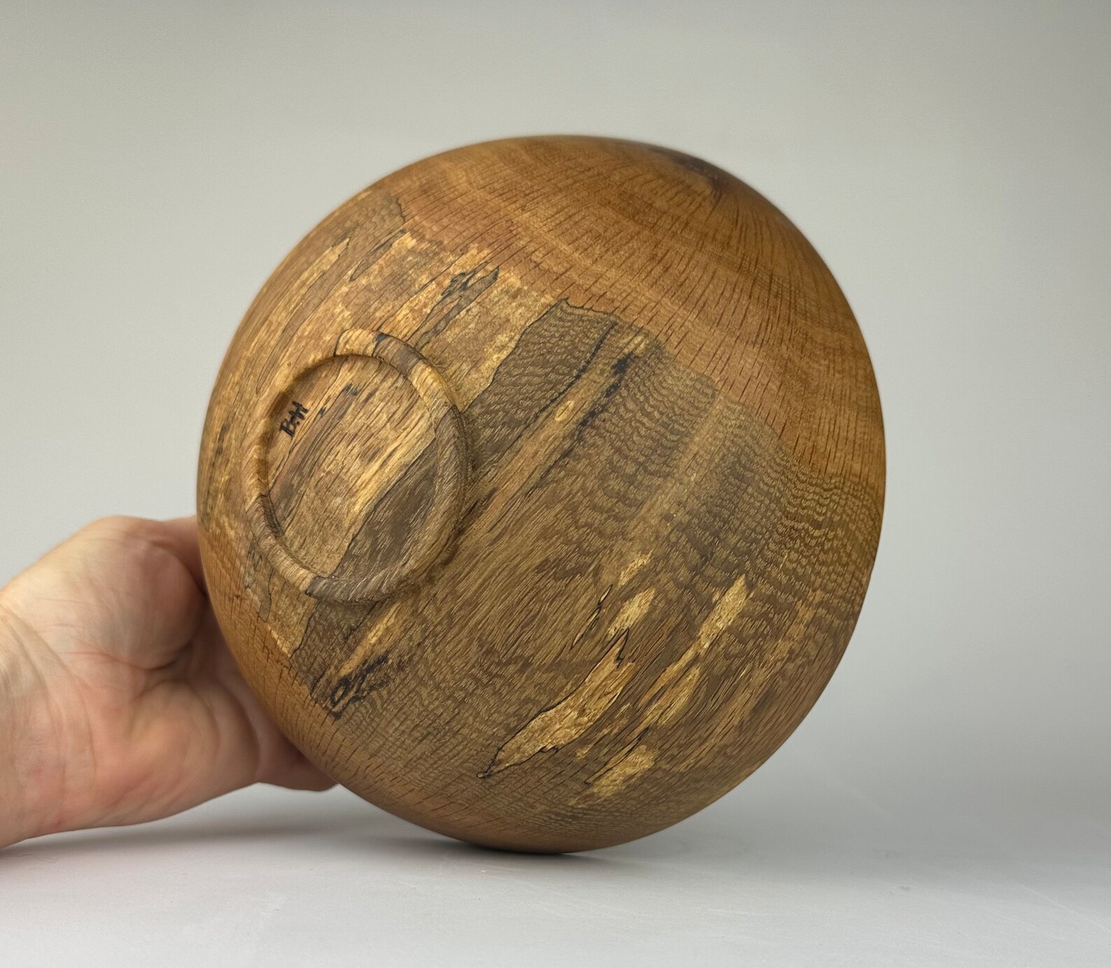 Red Oak Bowl With Spalting - Etsy