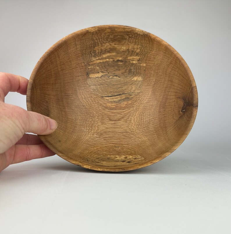 Red Oak Bowl With Spalting - Etsy