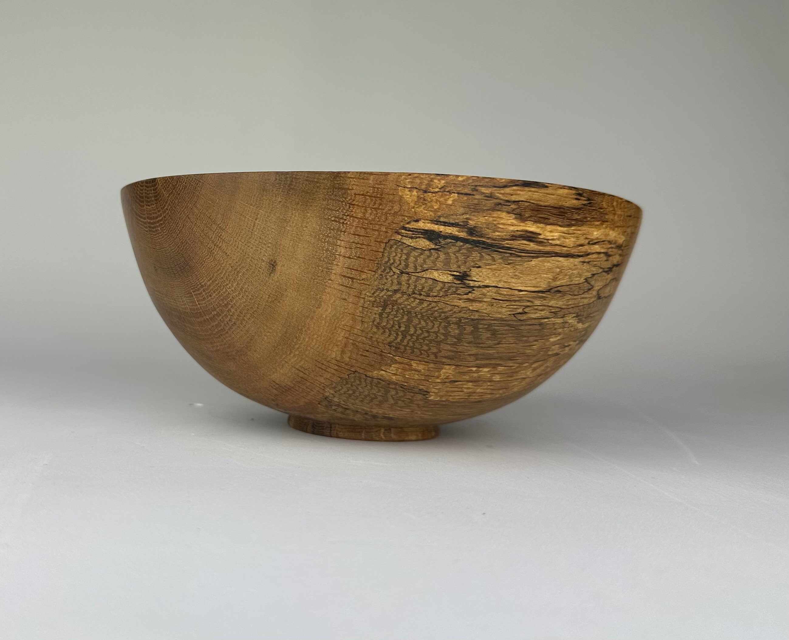 Red Oak Bowl With Spalting - Etsy
