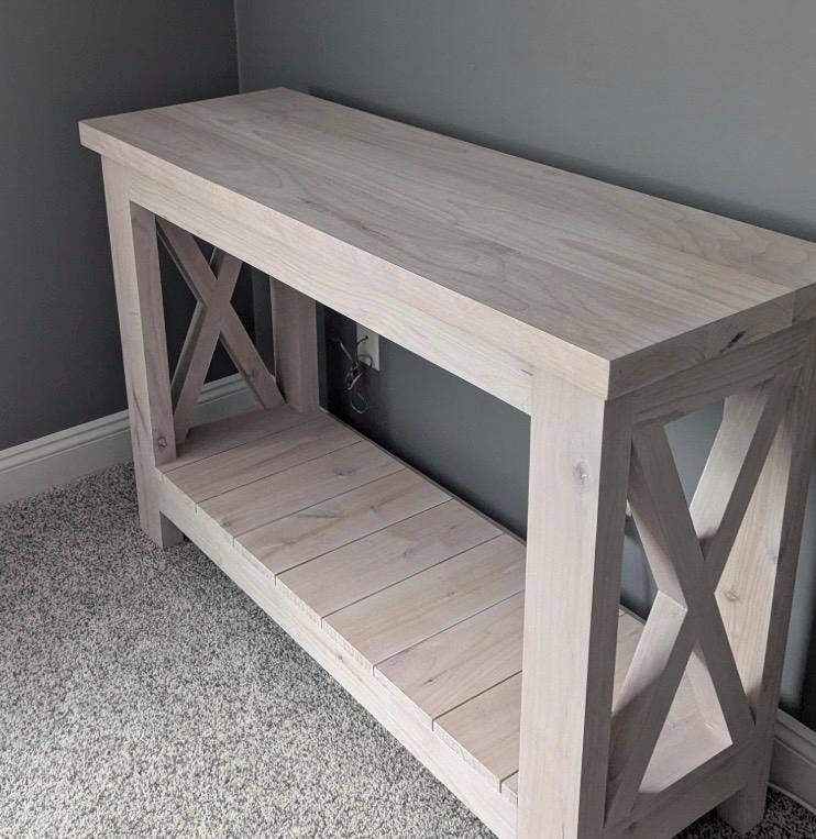 Farmhouse Entry Table / Rustic / Handcrafted / Farmhouse Decor - Etsy