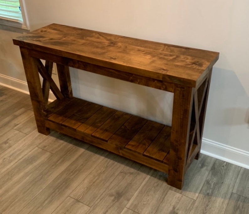 Farmhouse Entry Table / Rustic / Handcrafted / Farmhouse Decor - Etsy