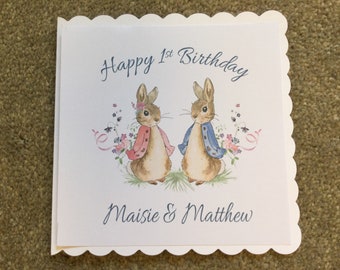Peter Rabbit Birthday Card - Etsy UK