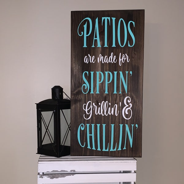 Grillin and Chillin Sign - Etsy