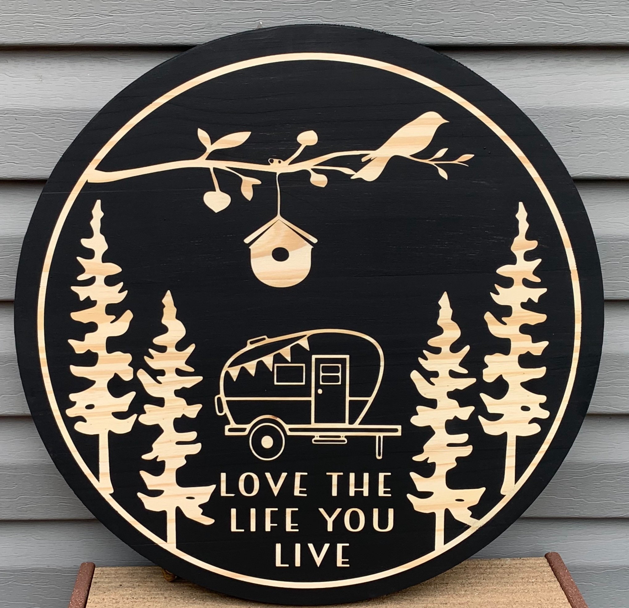 Live the Life You Love wooden sign | Etsy