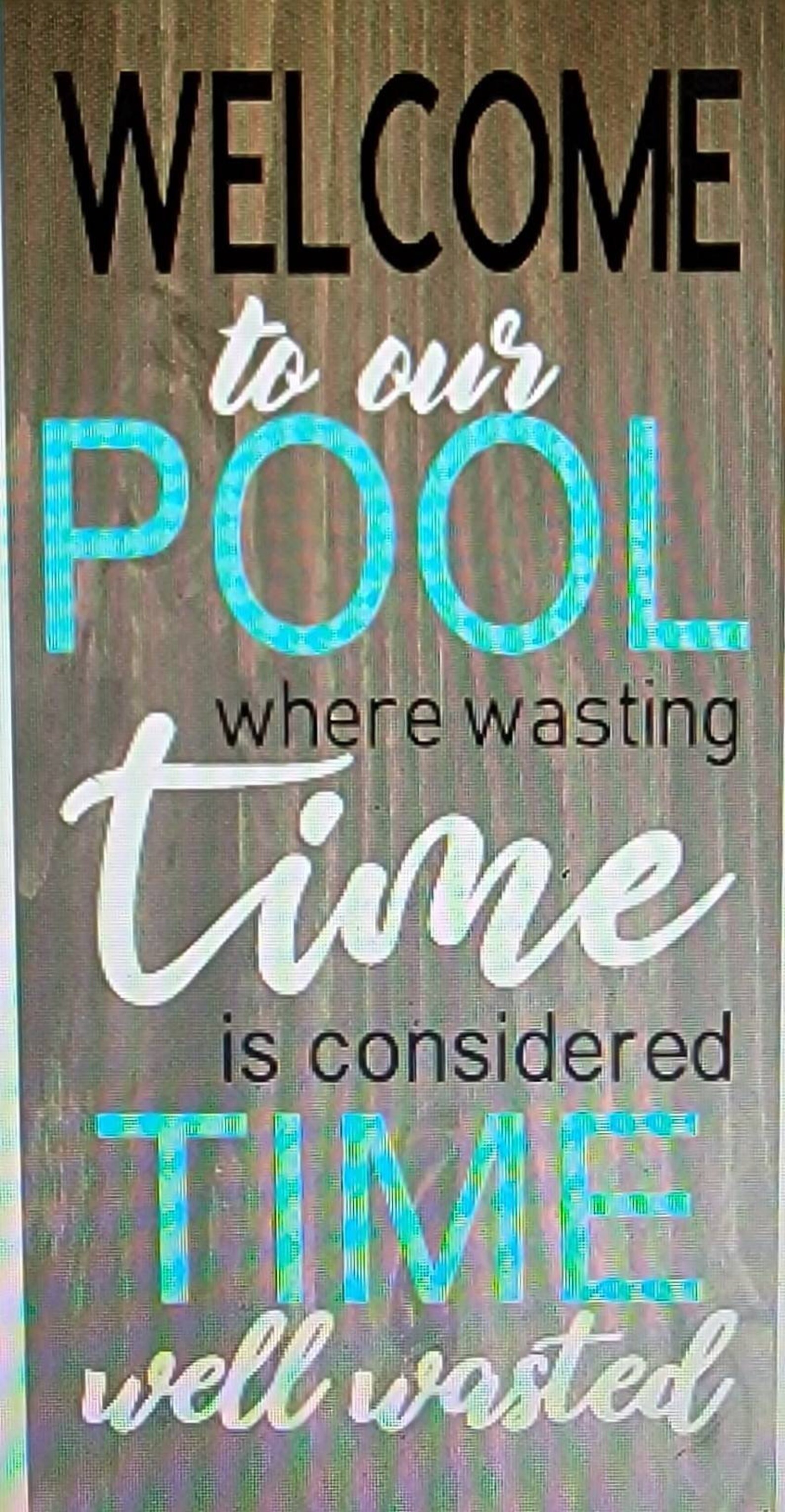 Welcome to the Pool Custom Sign/ Pool Sign/ Outdoor/ | Etsy