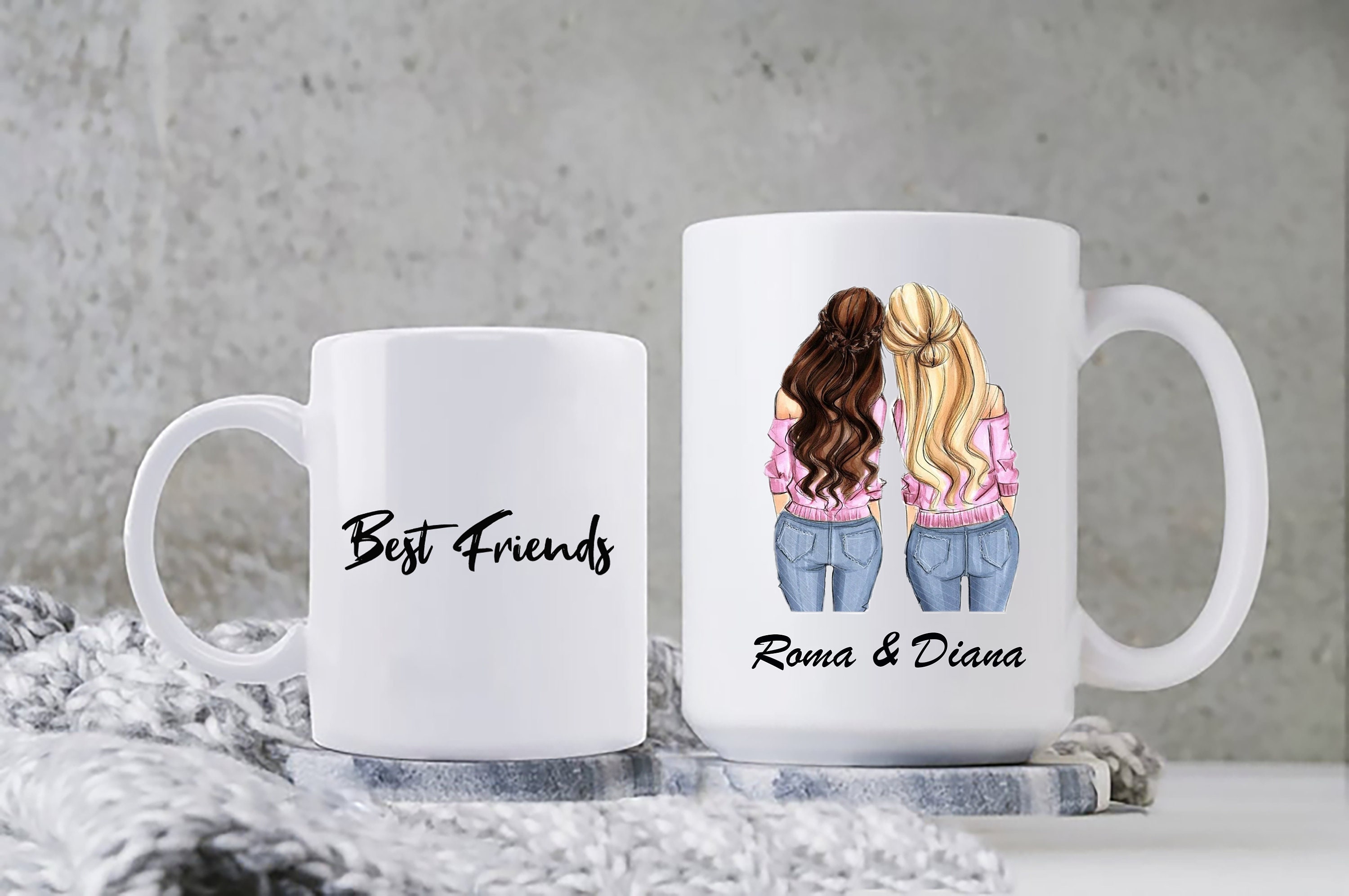 Best Friends Mug Customized, Best Friends Coffee Mug ,gift for Best ...