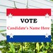 VOTE Yard Sign 24 X 18 Personalized Custom - Etsy