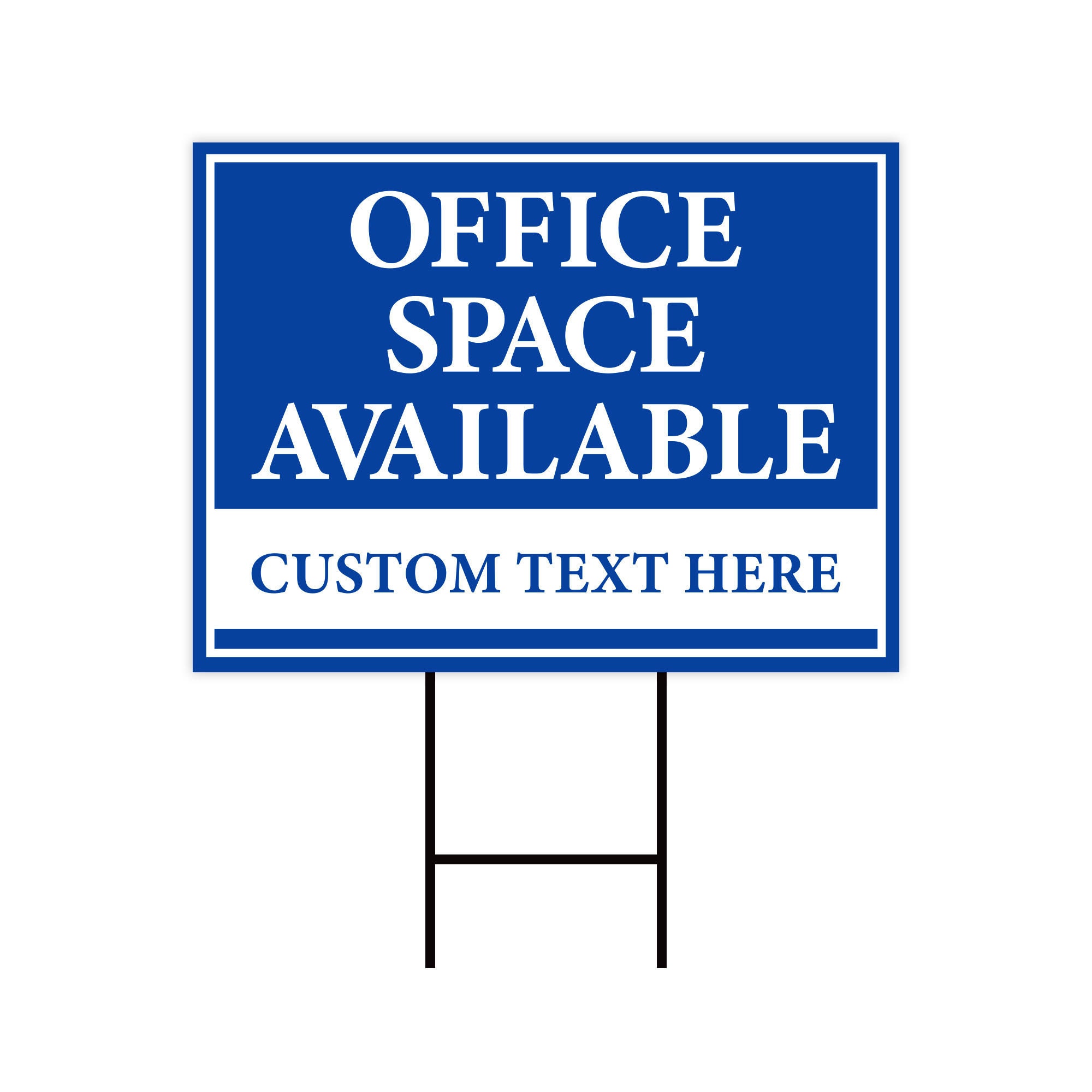 Office Space Available Yard Sign Personalized 24" X 18" - Custom Office ...