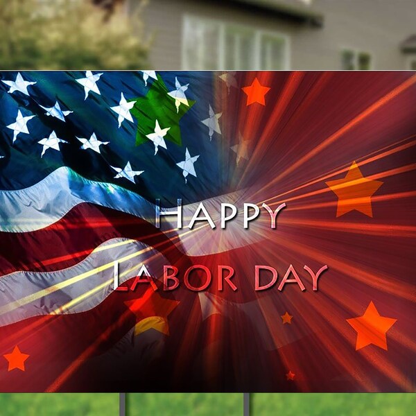 Happy Labor Day Sign - Etsy