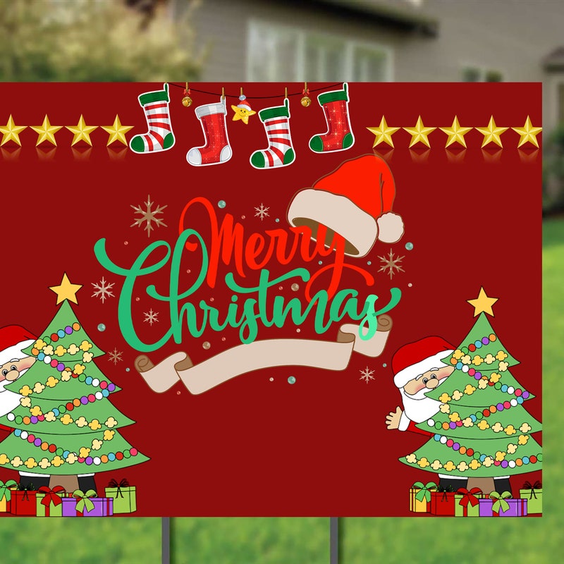 Christmas Yard Sign - Etsy