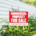 Commercial Property for Sale Yard Sign Personalized 24" X 18" - Custom ...