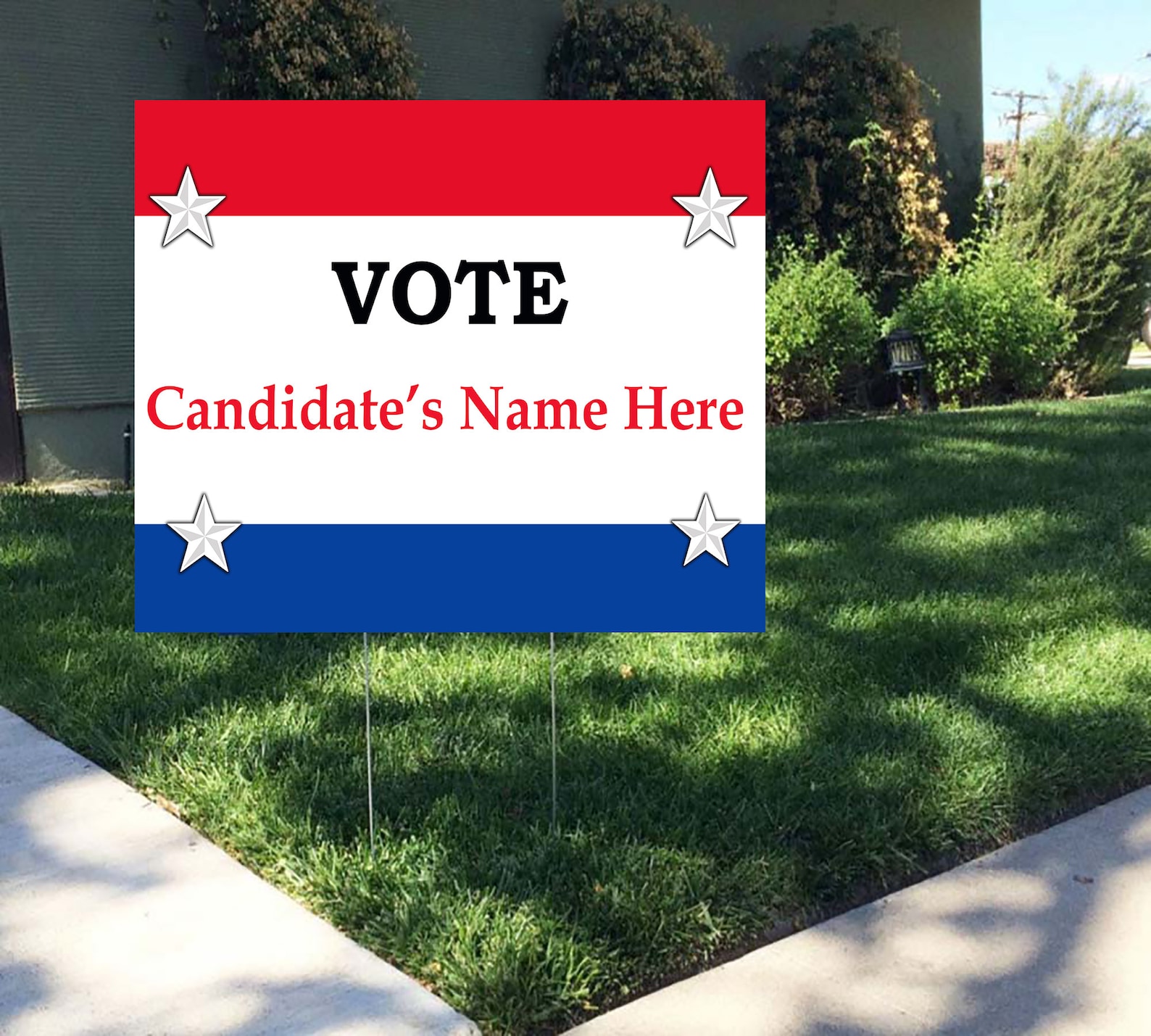 VOTE Yard Sign 24 X 18 Personalized Custom - Etsy