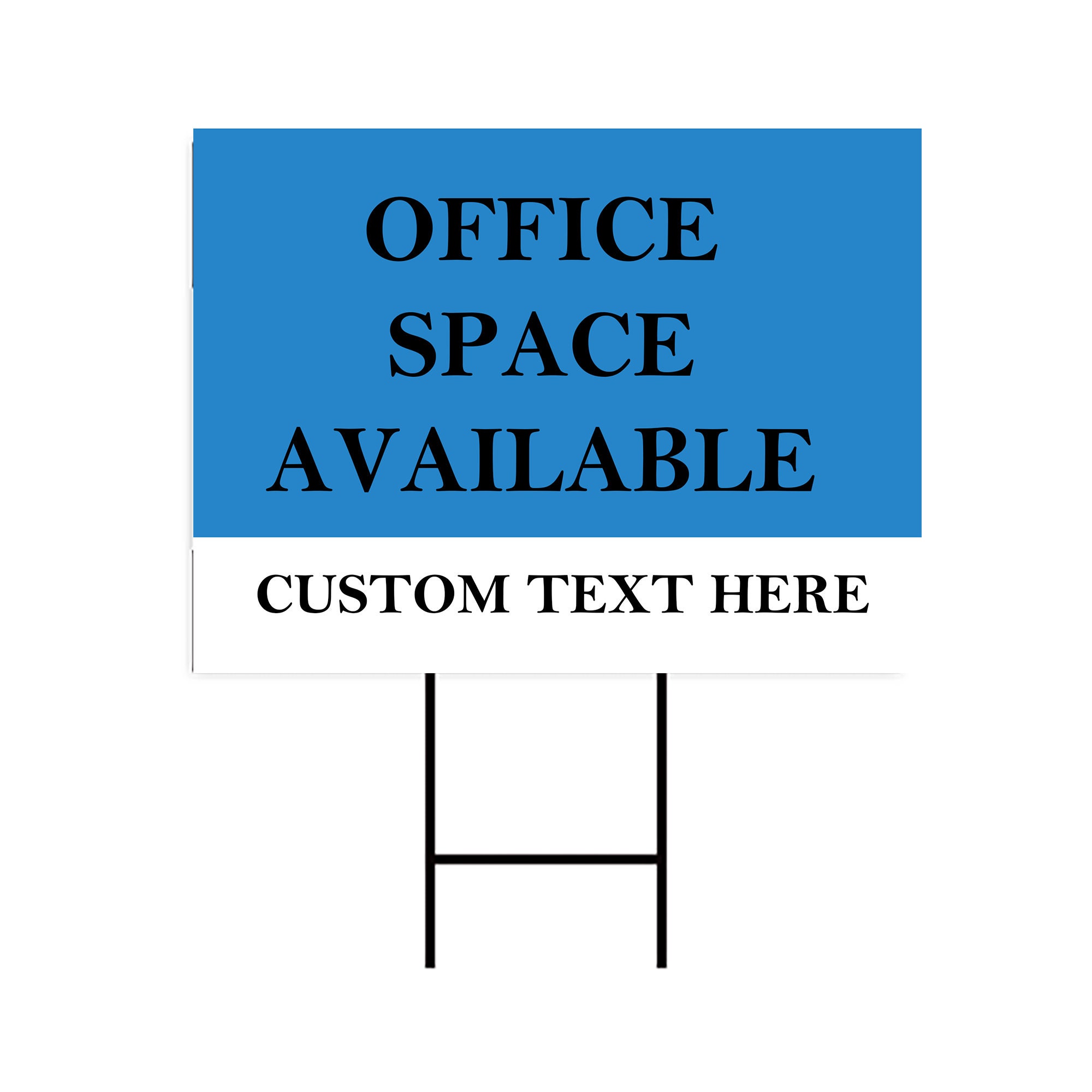 Office Space Available Yard Sign Personalized 24" x 18" - Custom Office ...