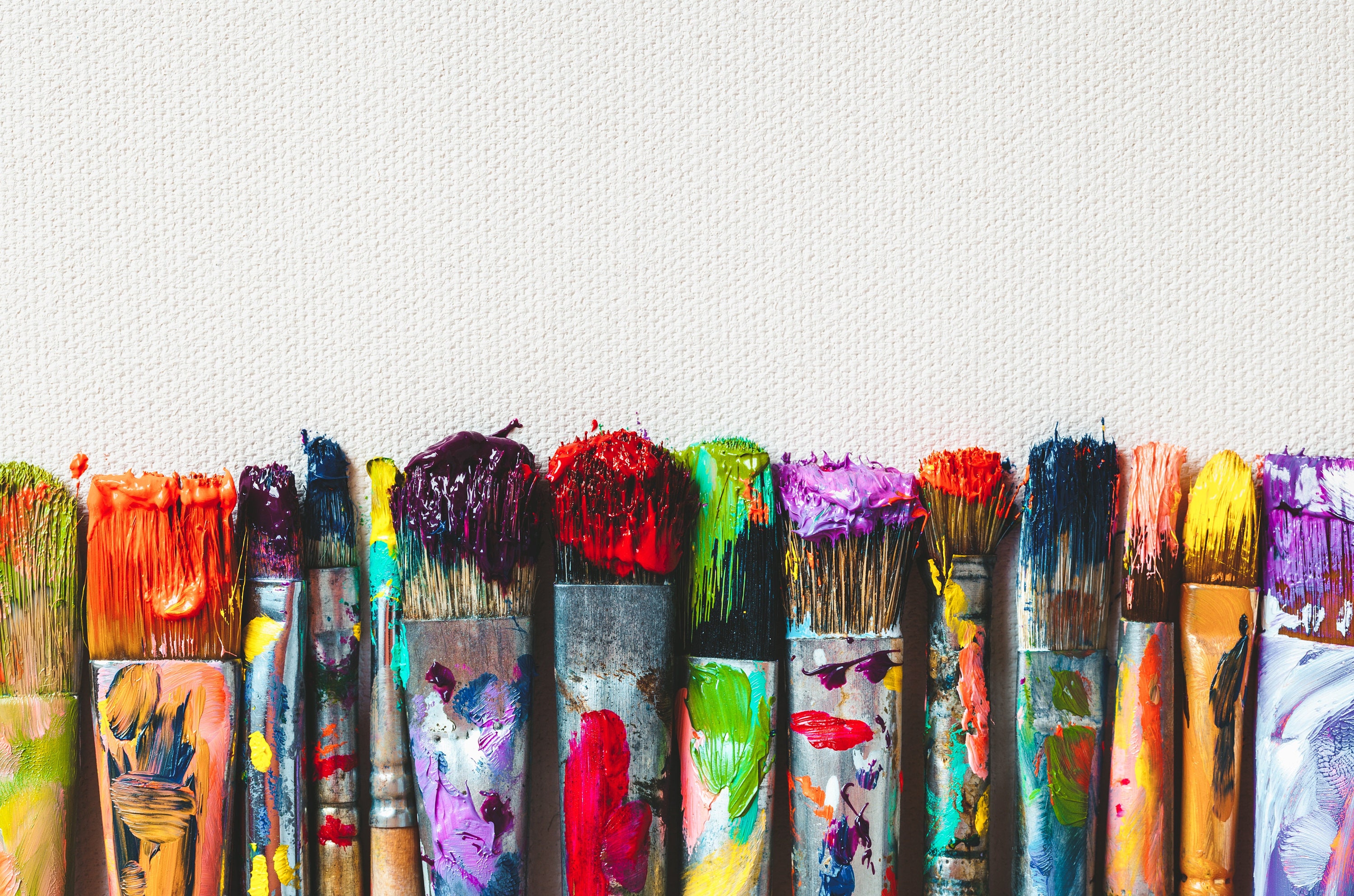 Farbe Pinsel Künstler Wandkunst Öl Leinwand Druck | Etsy