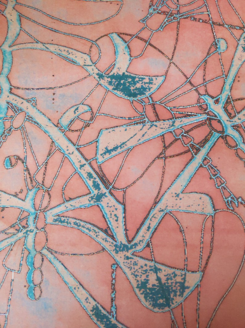 Dragonfly Abstract Original CAD Print - Etsy