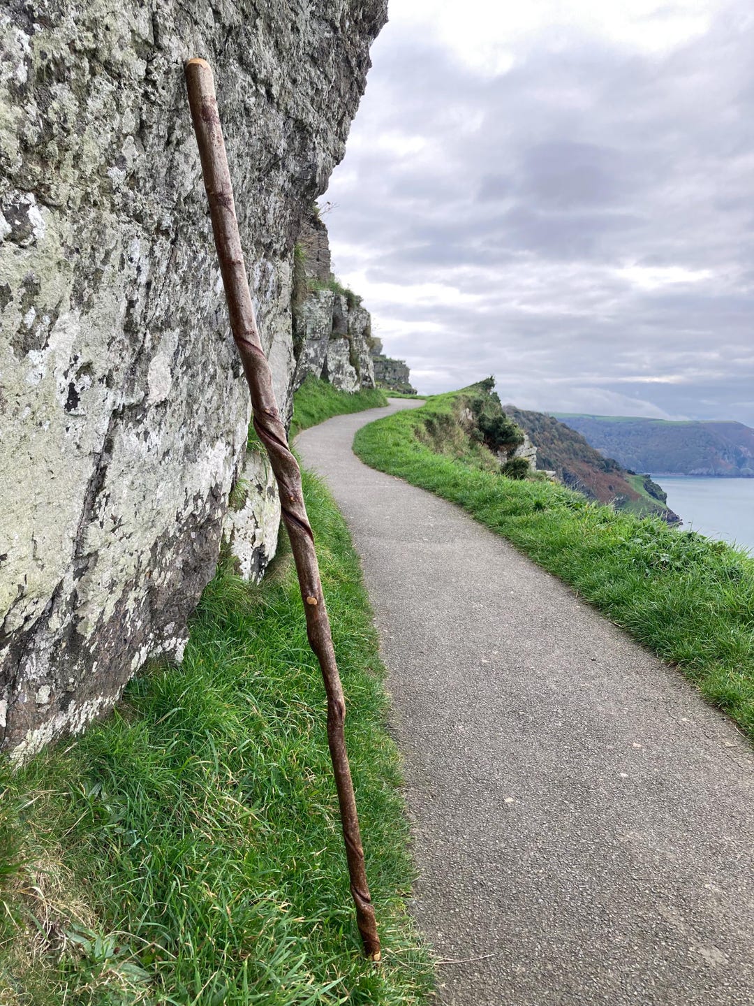 Hazel Walking Staff Woodland Staff Wizard Staff Witches Staff Celtic ...