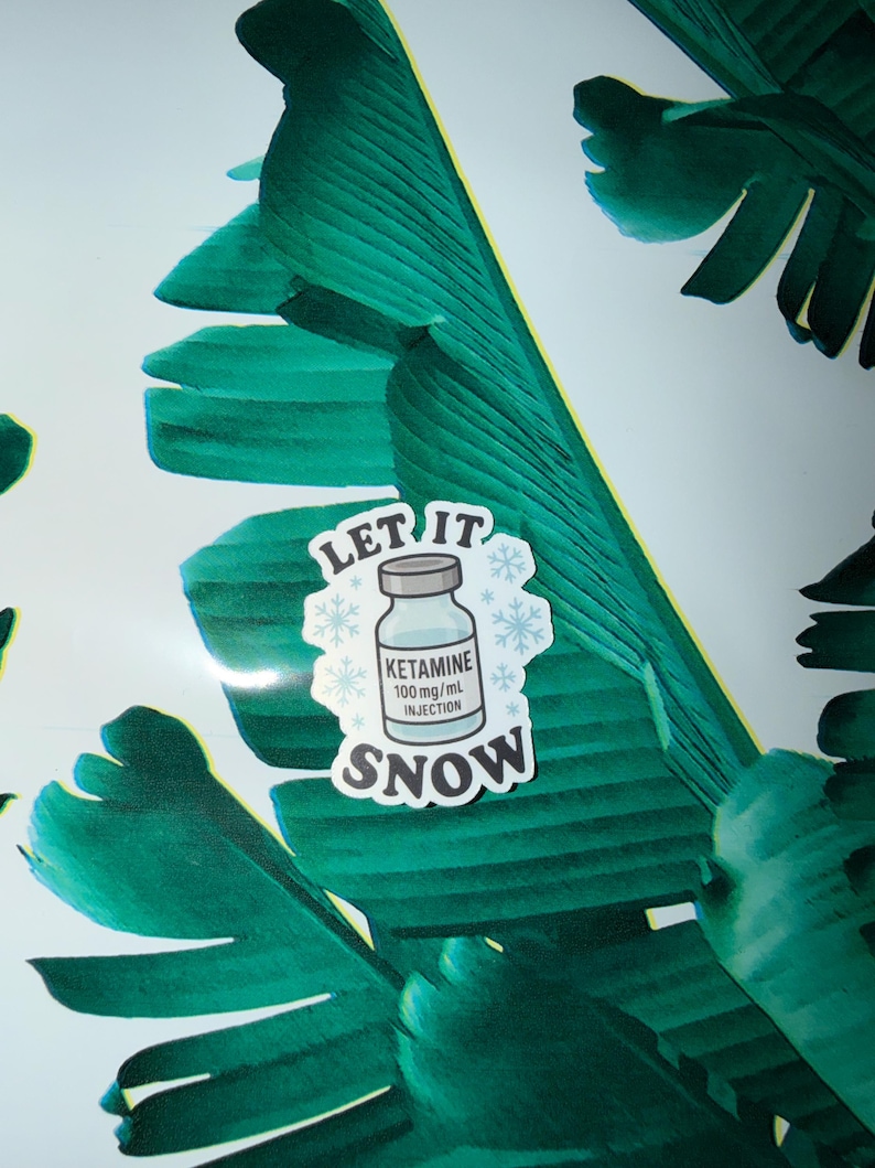 Let It Snow Ketamine Vial - Etsy