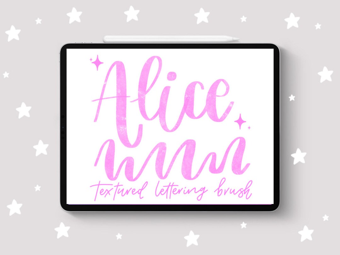 Alice Procreate Lettering Brush | Digital Download - Etsy