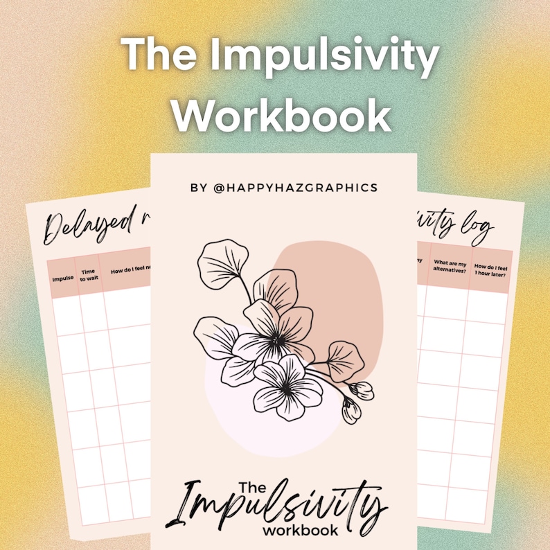The Impulsivity Workbook | Digital Workbook for ADHD, BPD and More! - Etsy