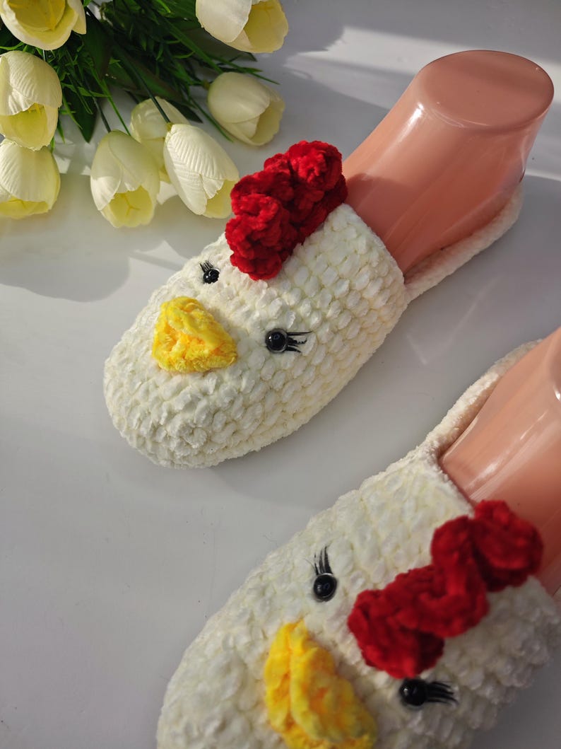 Chickadee Plush Crochet Slippers Pattern, Beginner Friendly (PDF ...