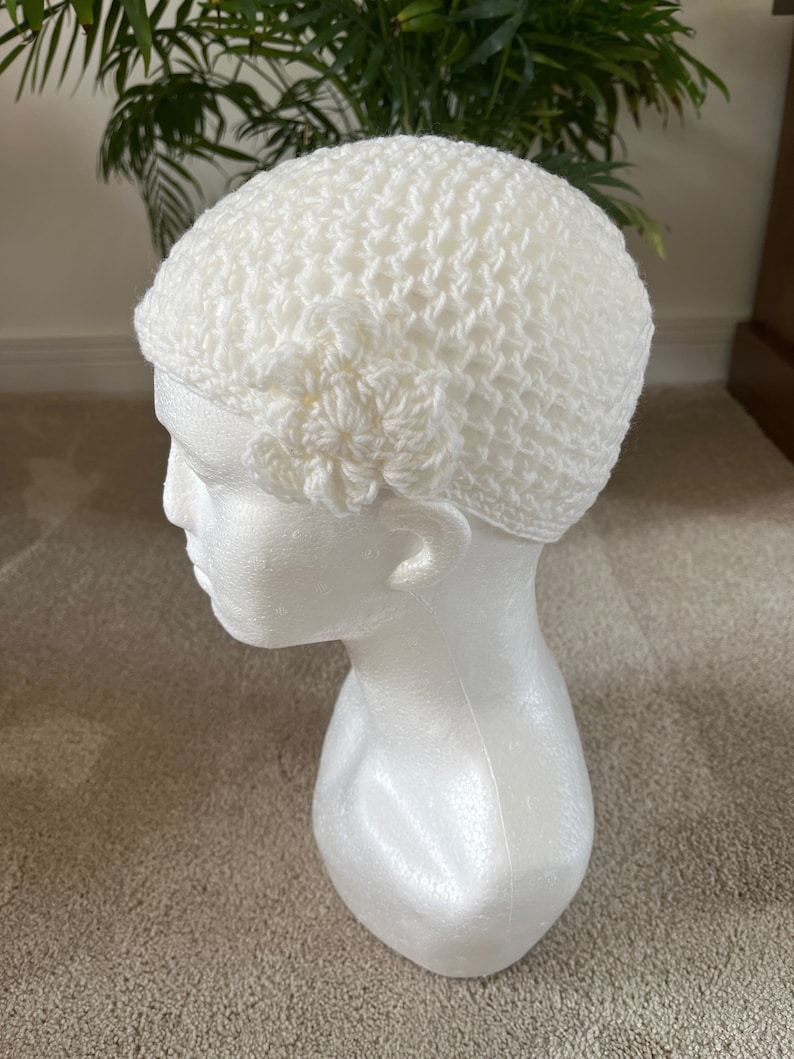 Ladies Crochet Beanie Hat ABBA Style Skull Cap Handmade in UK gift for ...