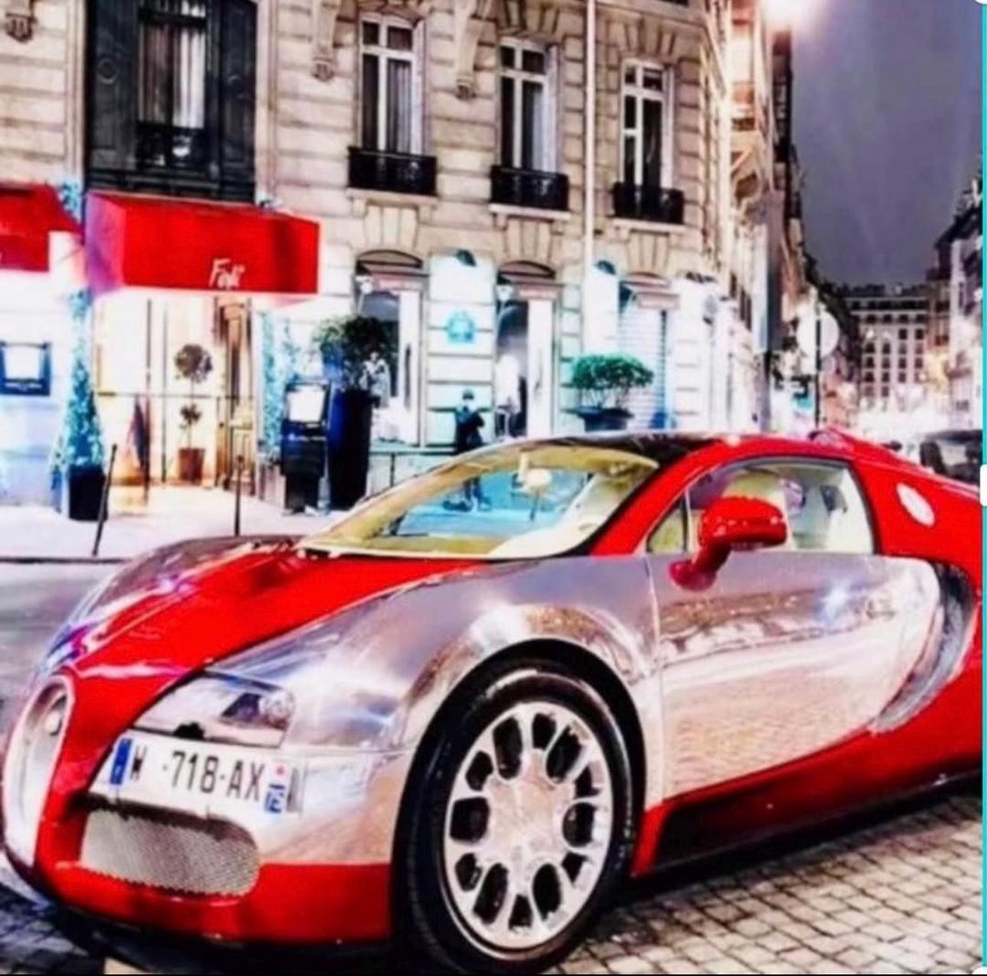 Paint by Number of Sports Car on Street - Etsy
