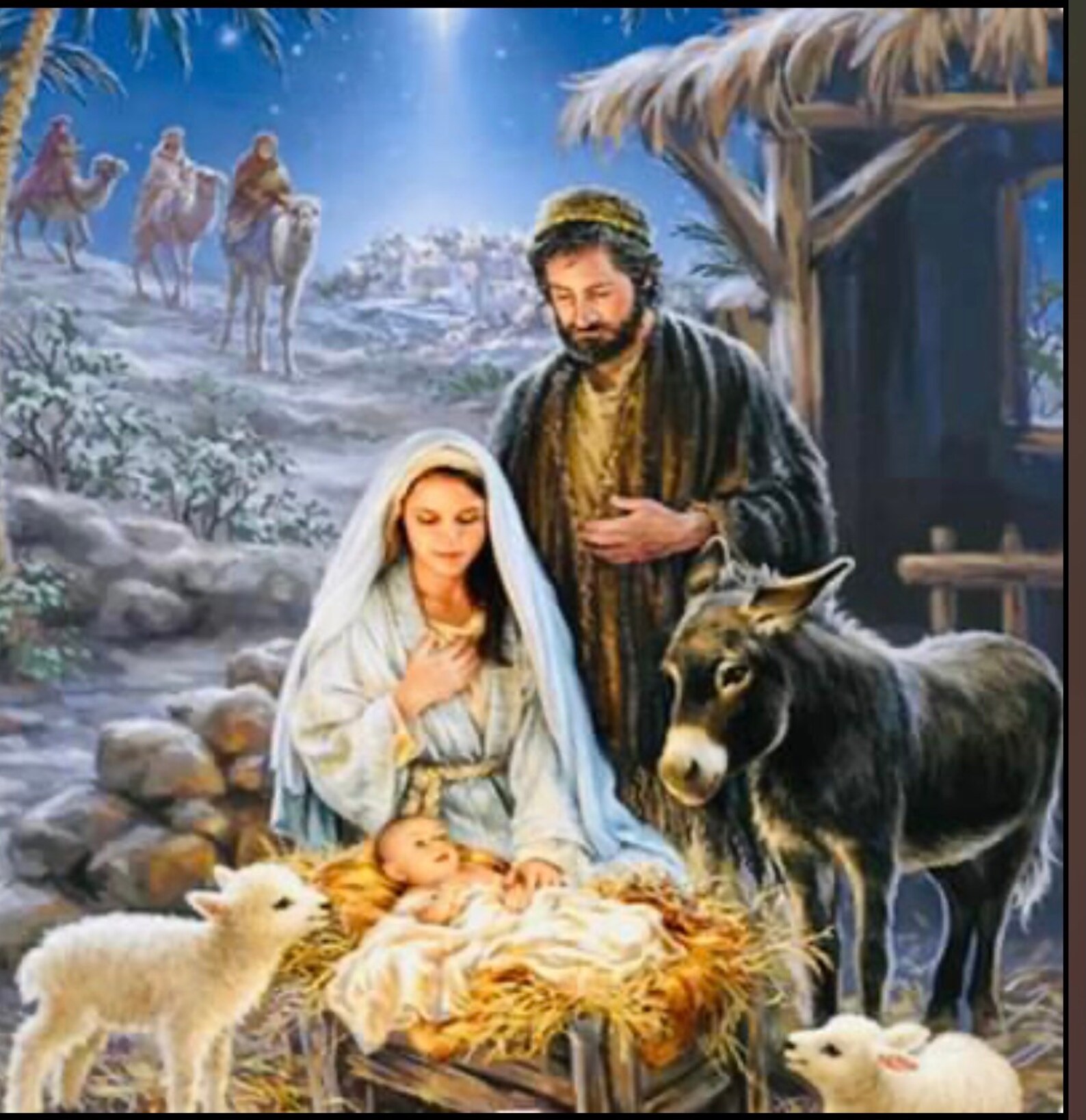 Paint by Number of the Birth of Jesus - Etsy