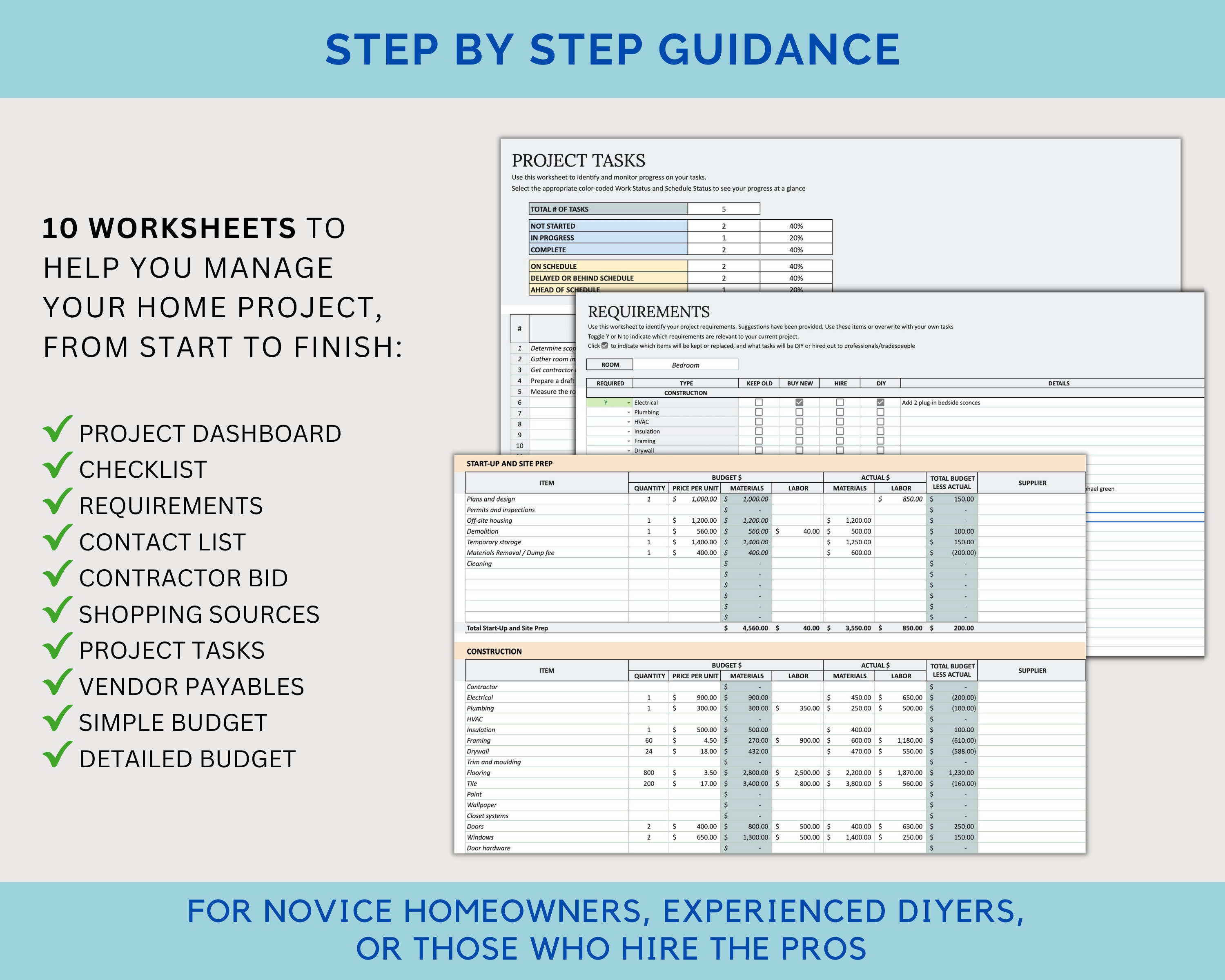 Renovation Planner, Home Project Tracker, Home Improvement Cost ...