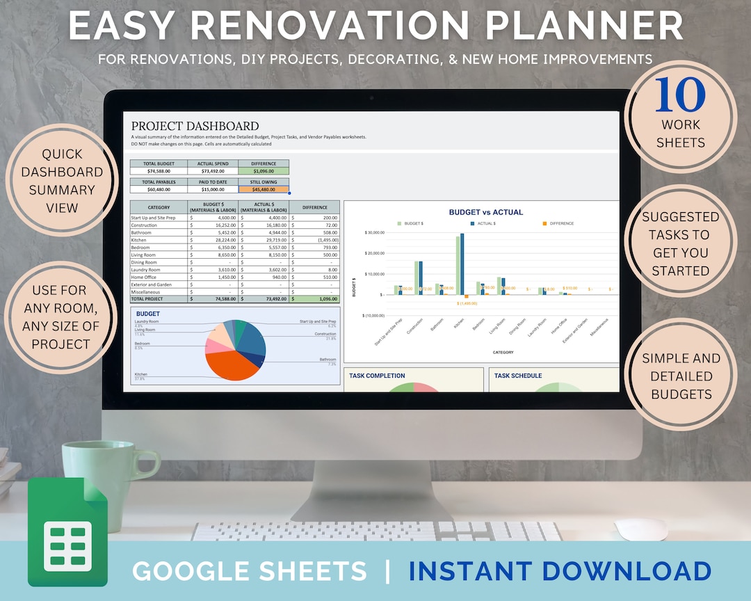 Renovation Planner, Home Project Tracker, Home Improvement Cost ...