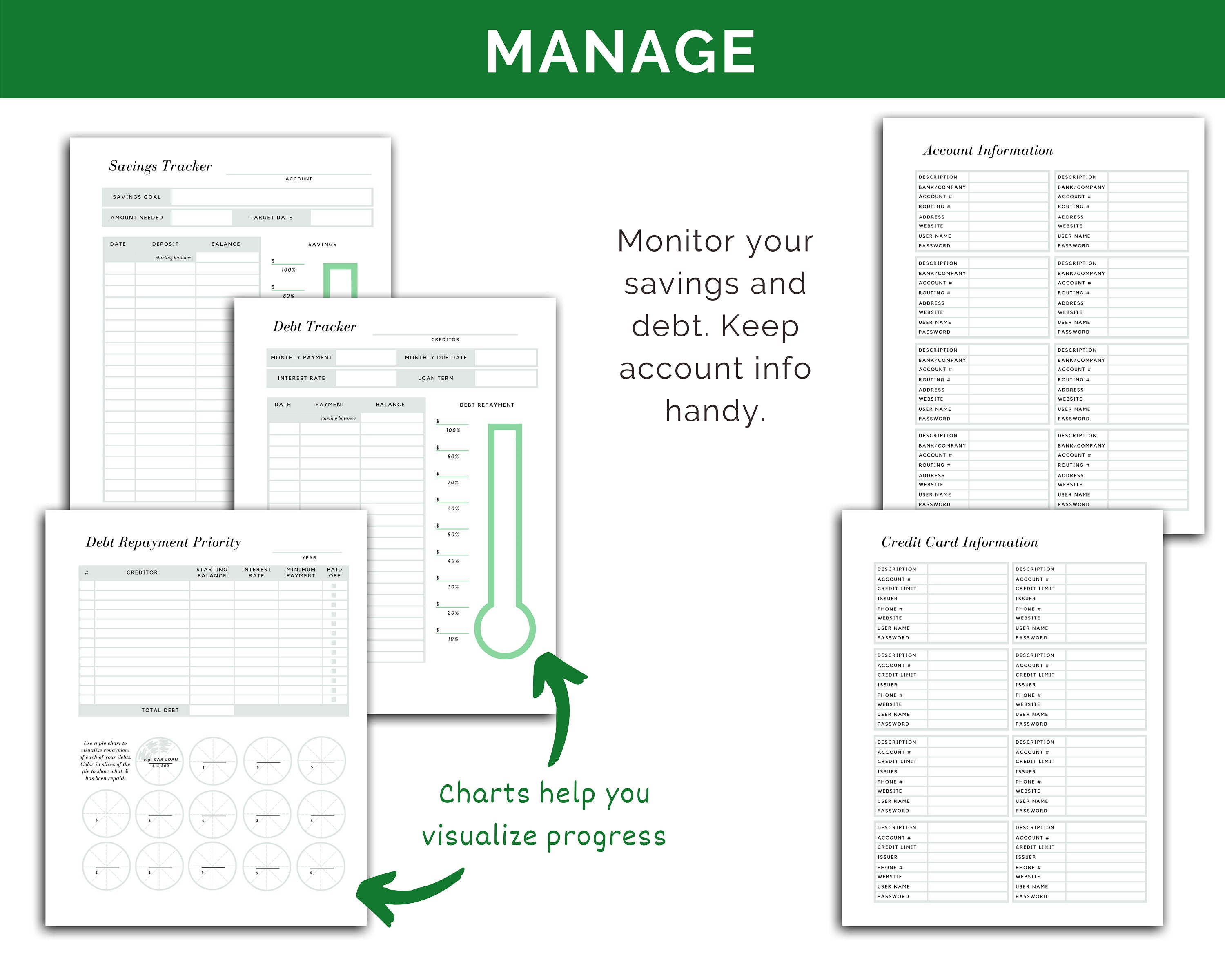 Personal Budget Planner, Budget Binder, Budget Tracker, Printable ...