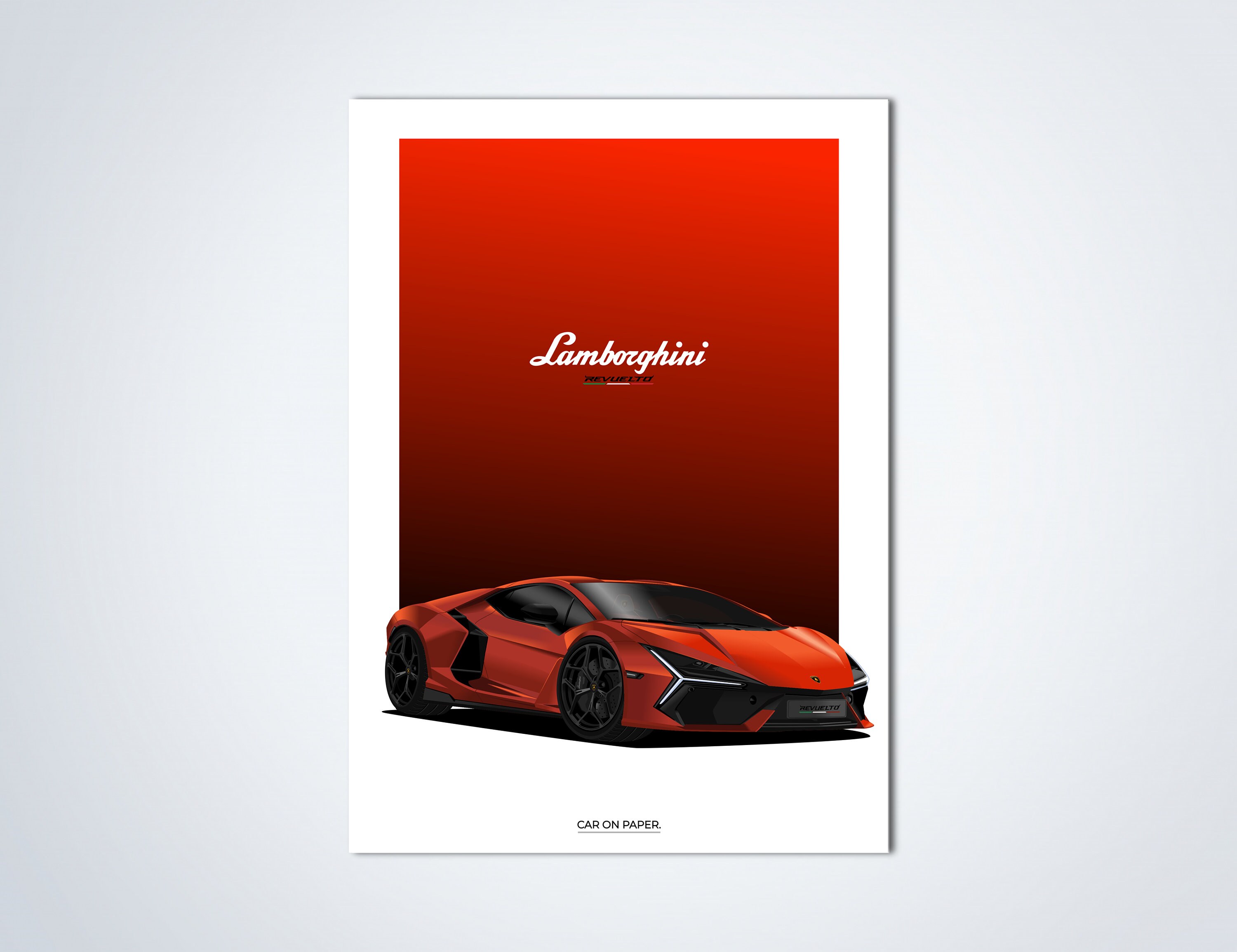 Lamborghini Revuelto Poster | Lamborghini Wall Art Print | Kids Room ...