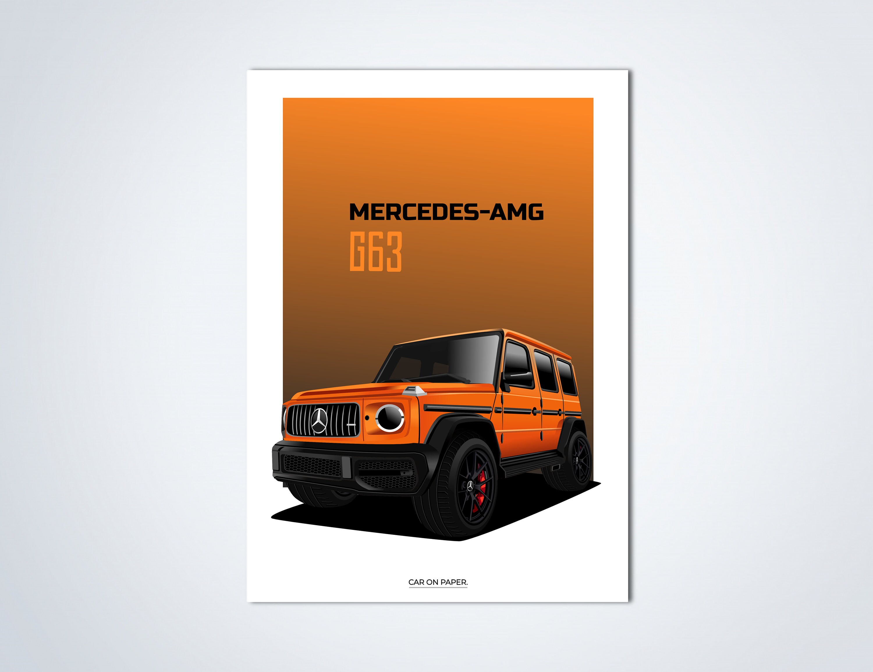 Mercedes AMG G63 Poster Mercedes Wall Art Print Kids Room Decoration ...
