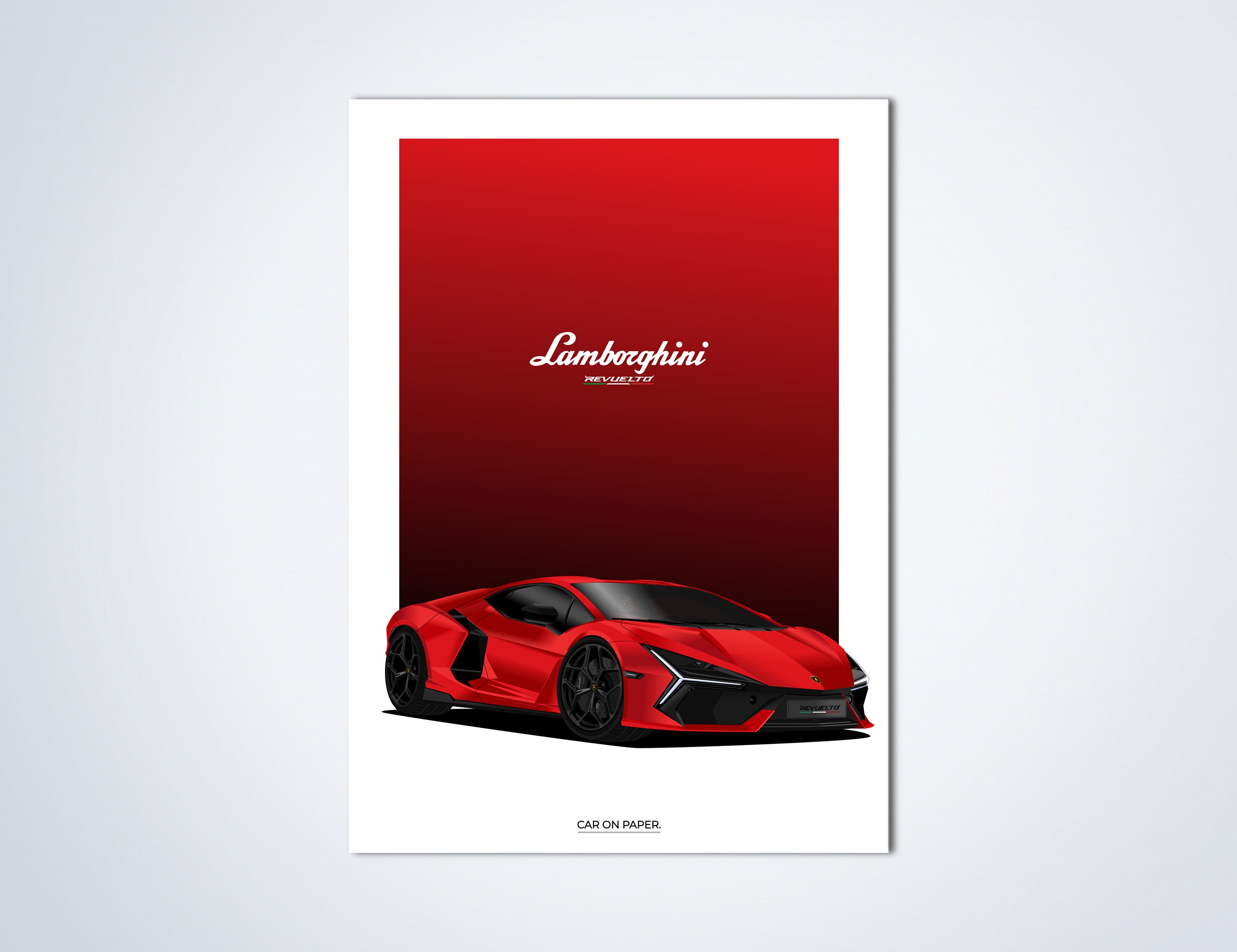 Lamborghini Revuelto Poster | Lamborghini Wall Art Print | Kids Room ...
