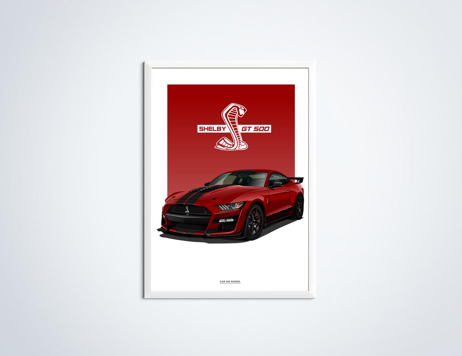Ford Mustang Shelby GT500 Poster Wall Art Cars Ford Poster - Etsy