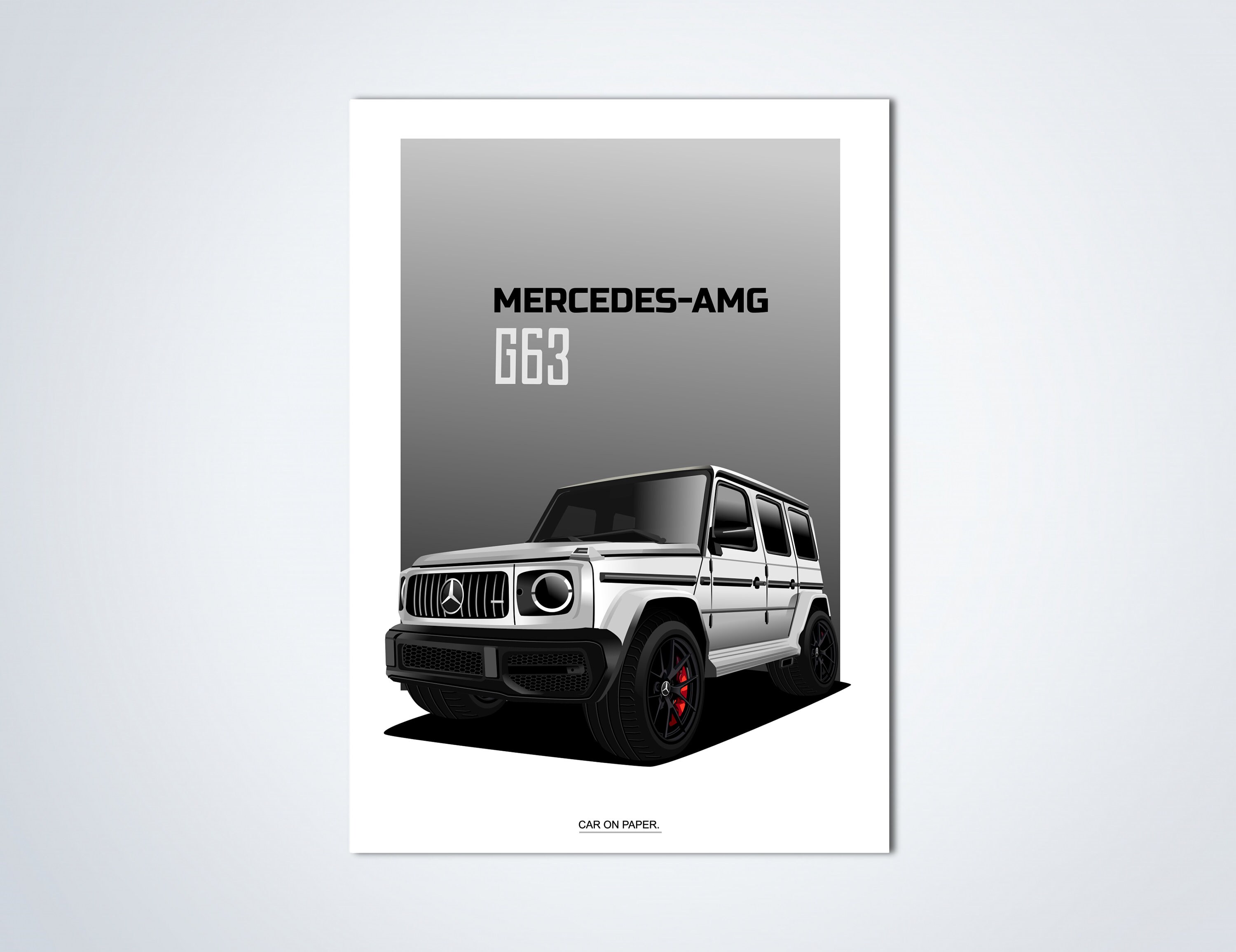 Mercedes AMG G63 Poster Mercedes Wall Art Print Kids Room Decoration ...