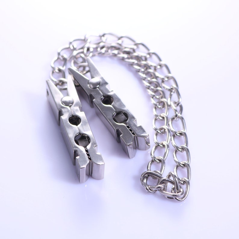 Pain Nipple Clamps With Chainmetal Game Clitoris Clampsbdsm - Etsy Canada