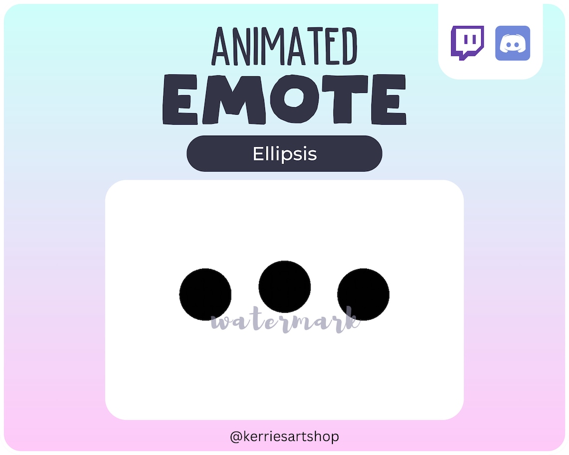 Animated Ellipsis Twitch Emote Typing Emote Dots Emote Loading Emote ...