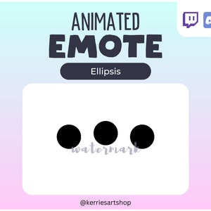 Animated Ellipsis Twitch Emote Typing Emote Dots Emote Loading Emote ...