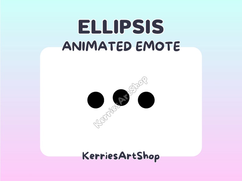 Animated Ellipsis Twitch Emote | Typing Emote | Dots Emote | Loading ...